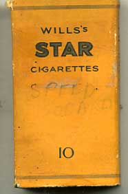 WW2 Homefront Packaging Cigarette packets - Sentimental Journey