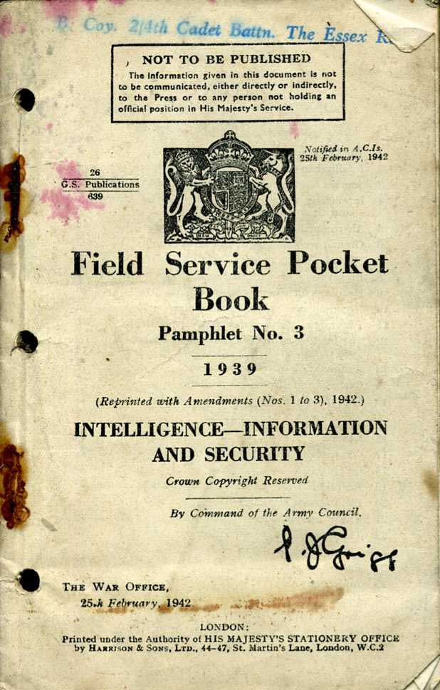Field Service Pocket Book Manual - Sentimental Journey